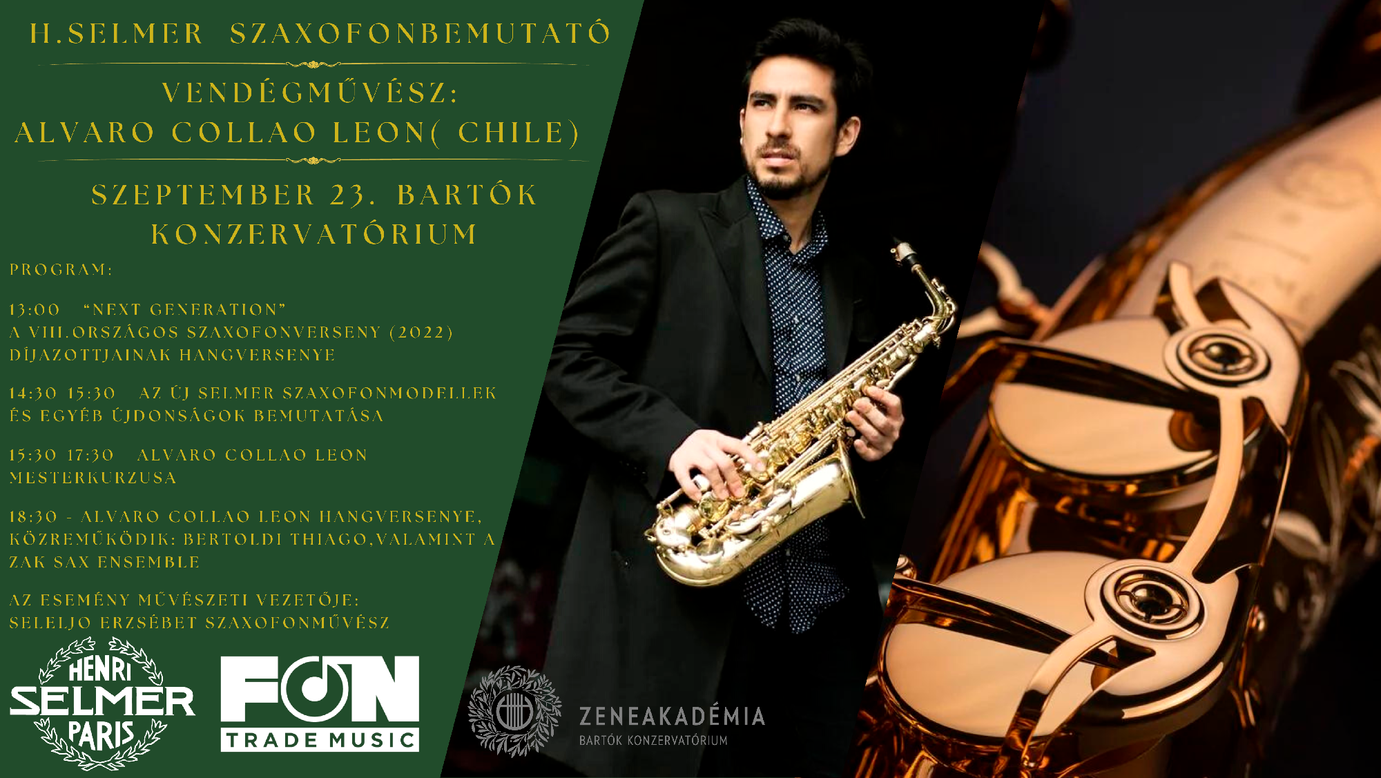 Szaxofonos nap a Konziban | Bartók Konzi